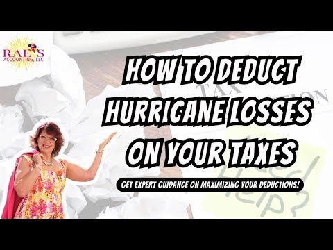 How to Deduct Hurricane Losses on Your Taxes