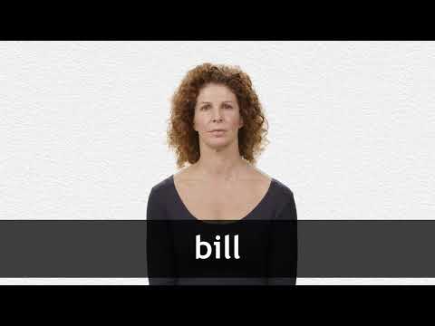 How to pronounce BILL in American English
