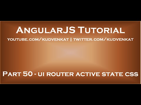 Learn ui router active state css - Mind Luster