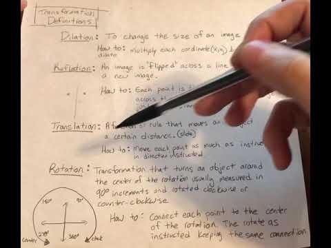 Math rotation definition