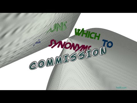 commission - 6 nouns which are synonyms of commission (sentence examples)