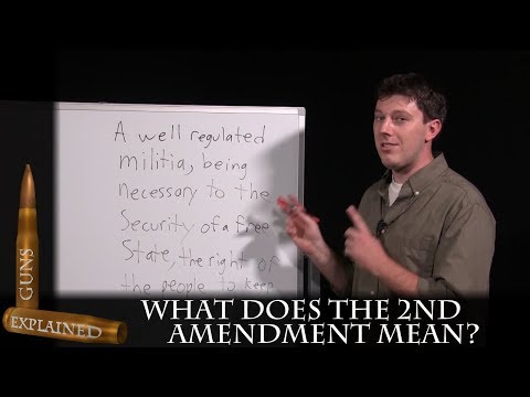 What does the 2nd Amendment mean?