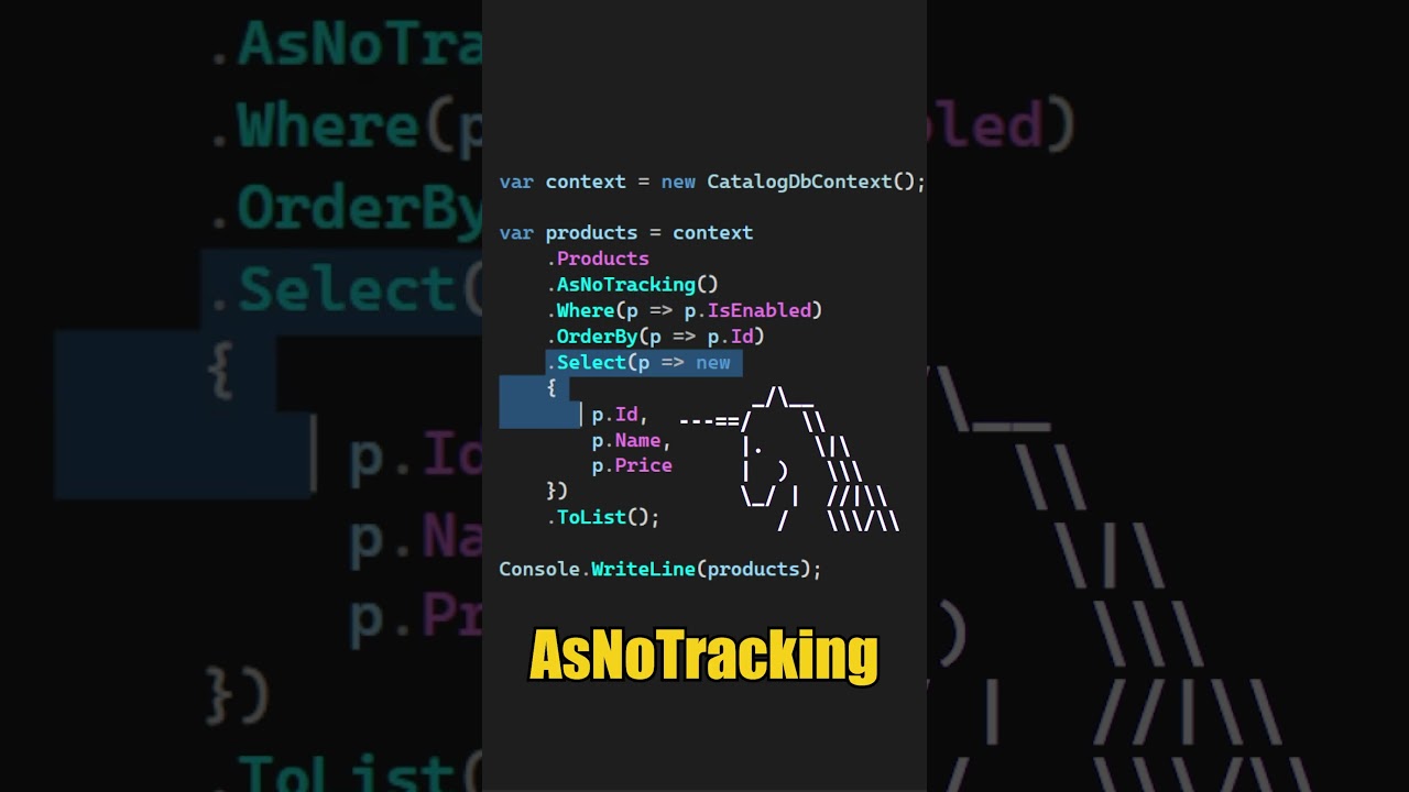 Entity Framework AsNoTracking Does Nothing In This Case #shorts