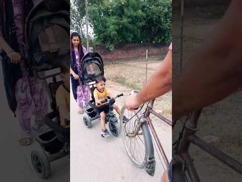 Babu ke sath Ham bhi cycle chalayen doston #shortvideo #youtubeshorts #vlog rakesh raj blog
