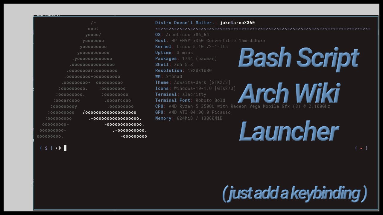 Linux bash script to launch the archwiki, with or without internet connection