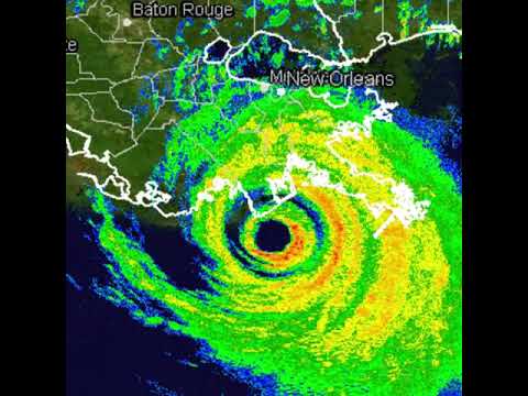 Hurricane Ida Landfall Radar Imagery