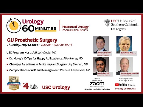 Urology 60 Minutes - Episode 8 -“Genito-urinary Prosthetic Surgery Masterclass”