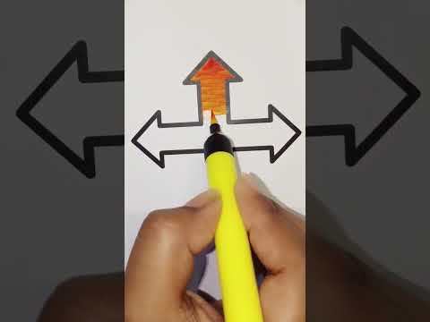 left right and up arrow symbol - Satisfying Coloring #59