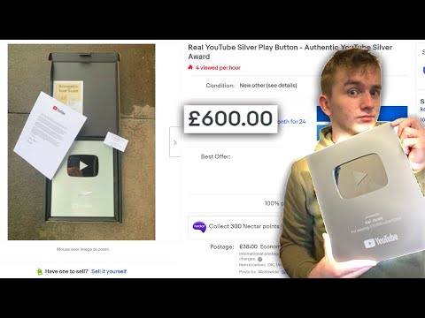 People are SELLING their Youtube Play Buttons On eBay!