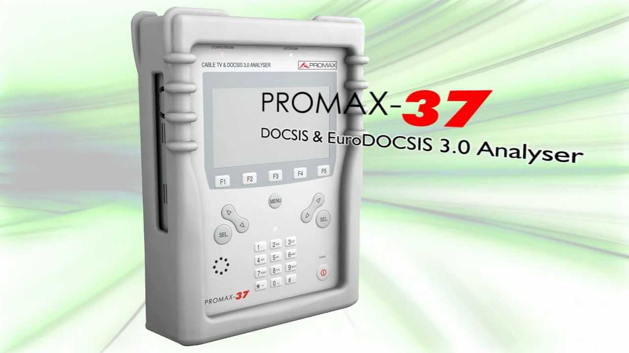 PROMAX-37 DOCSIS 3.0 and EuroDOCSIS 3.0 CATV Analyser