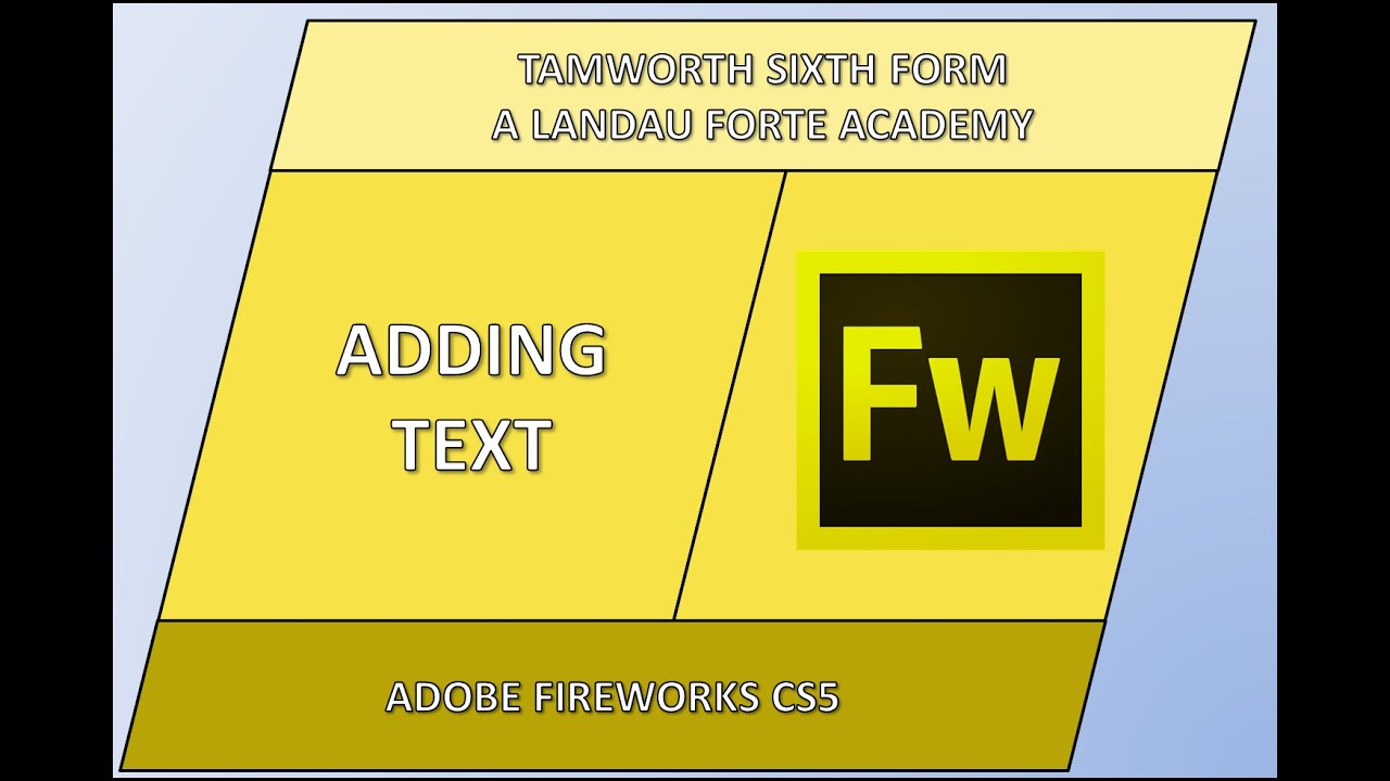 How to add text in Fireworks