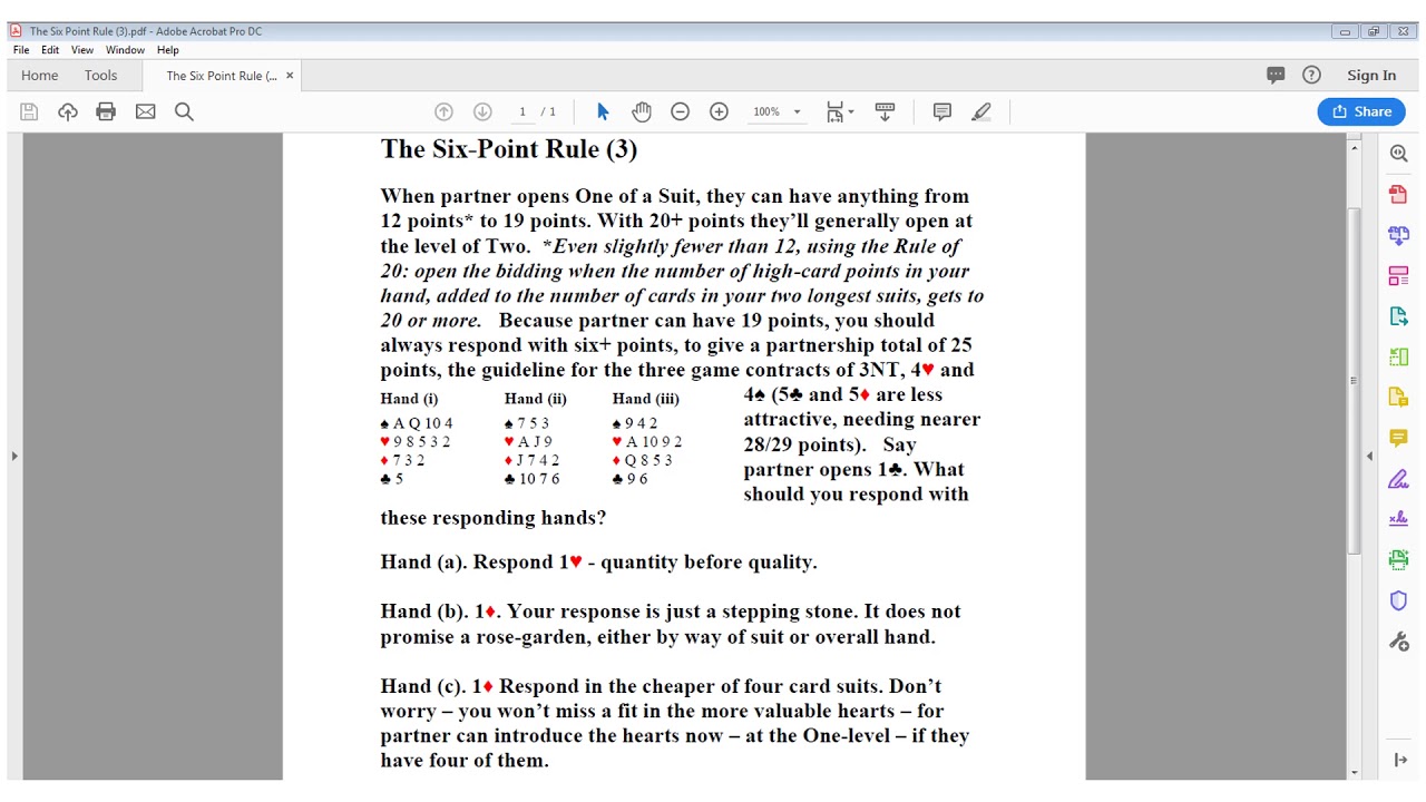 The Six Point Rule 3 pdf