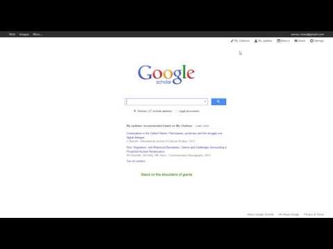 Google Scholar, Search and Cite!