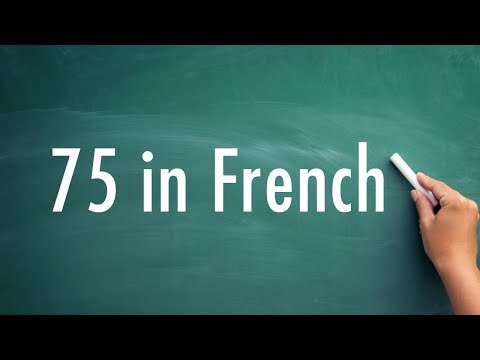 How to say 75 in french
