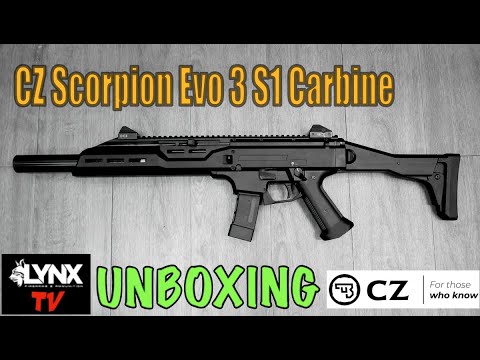 Lynx FA TV : Unboxing of the CZ Scorpion Evo 3 S1 Carbine w/Faux Suppressor