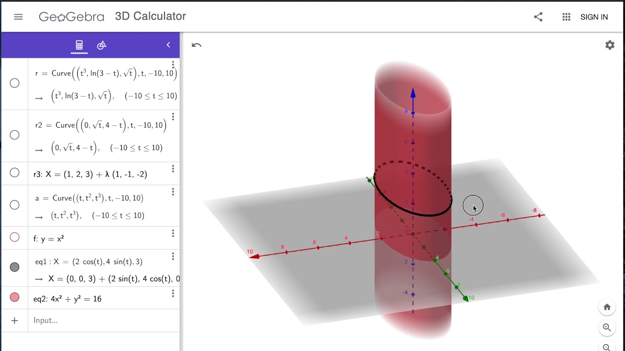 13.1 Part 3 - Geogebra Demo