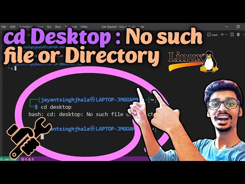 cd Desktop : No such File or Directory in linux | 100% Fixed