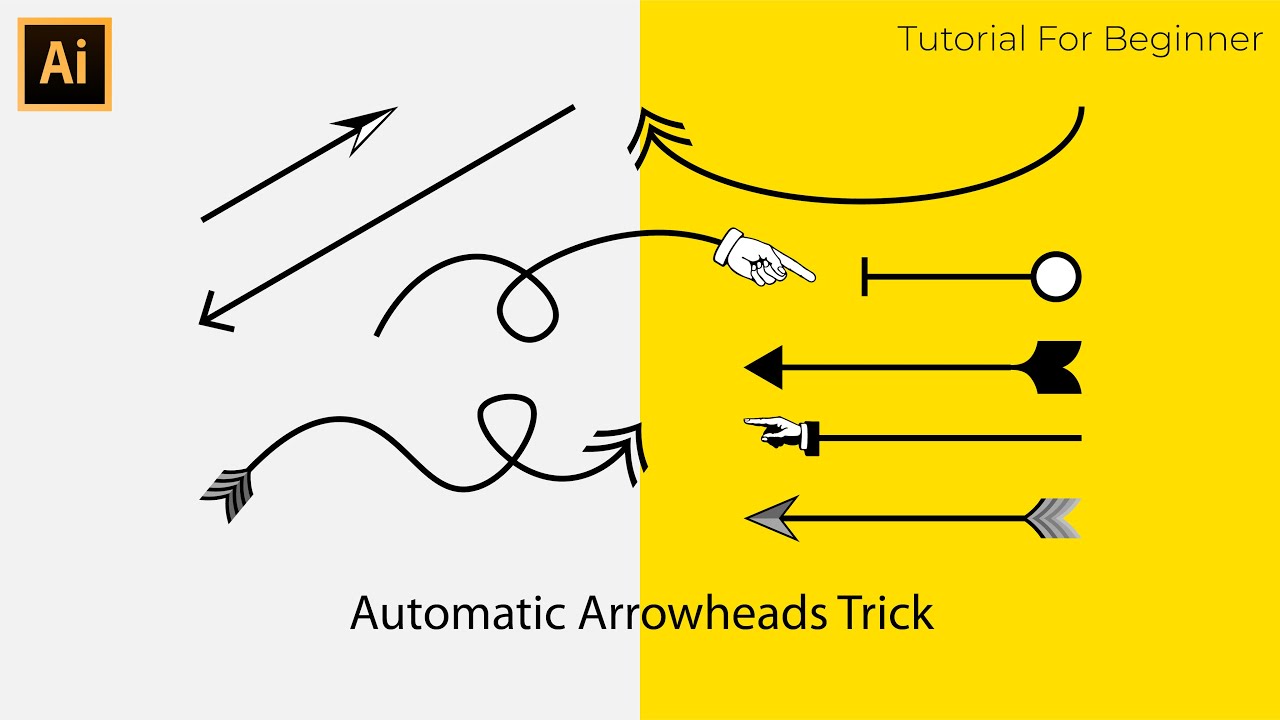 Simple Tricks to Make Arrows - Adobe Illustrator Tutorial