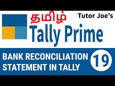 Maintanance of Bank Reconciliation Statement in Tally Prime | Tally Prime Tutorial in Tamil