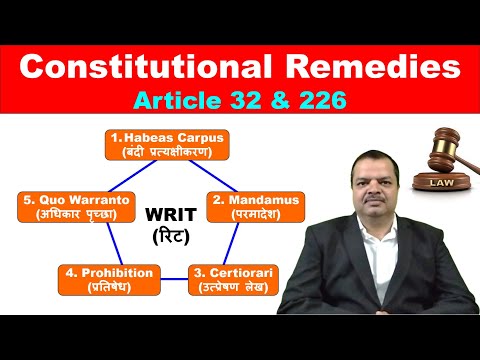 Five Types of Writs | Article 32 और 226 के अंतर्गत constitution Remedy