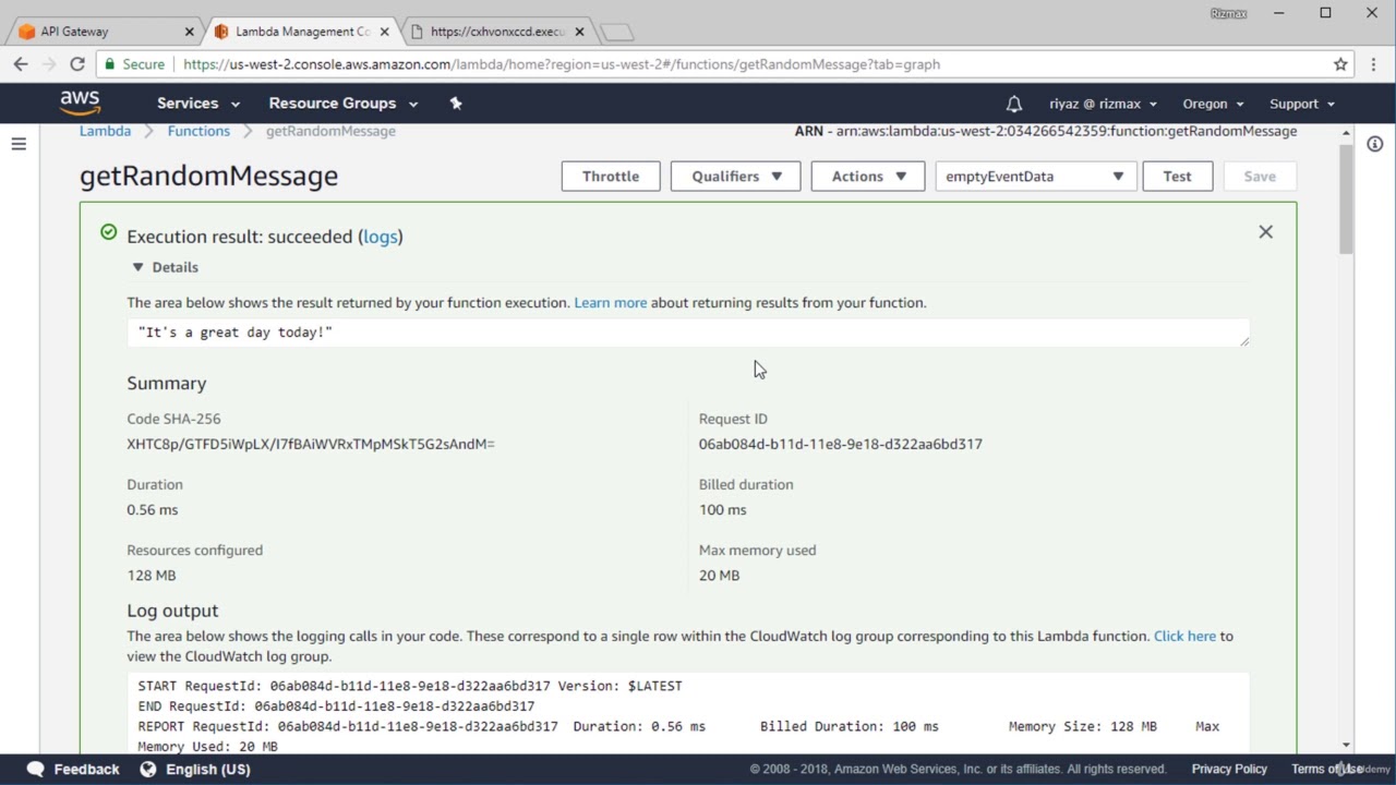 Lambda Functions with Node.js - Amazon AWS Tutorial