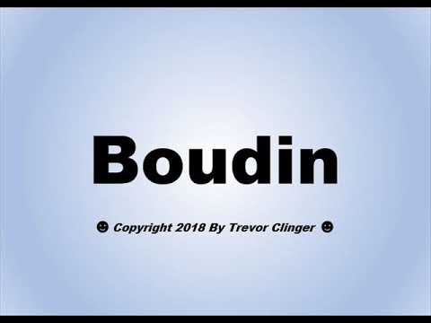 How To Pronounce Boudin