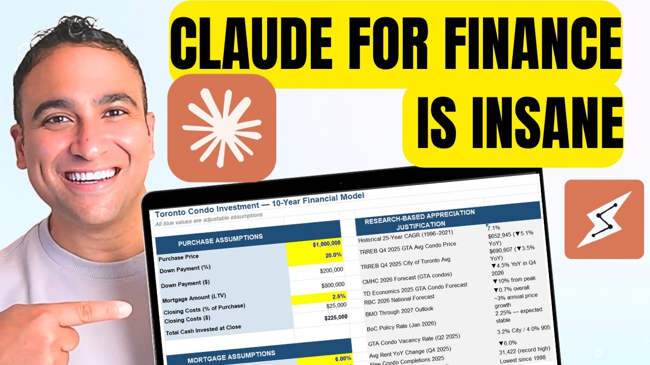 Claude Built a Wall Street–Level Financial Model in Excel in 10 Minutes! 