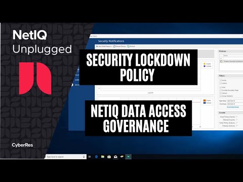 How to Create a Security Lockdown Policy within NetIQ Data Access Governance (File Dynamics demo)