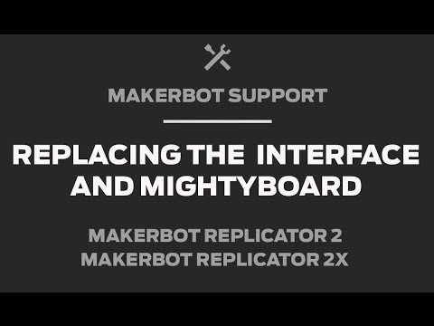 MakerBot Support | Replicator 2/2X, Replace Interface & MightyBoard
