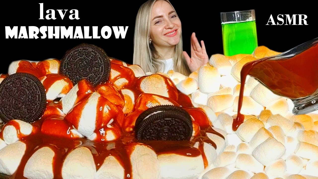 Marshmallow lava ASMR * CHOCOLATE OREO LAVA