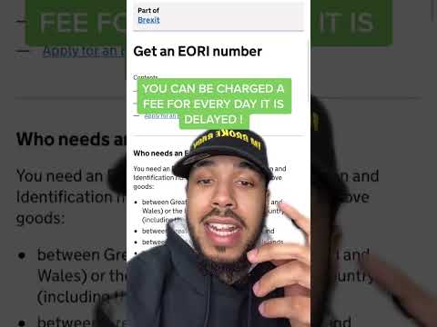 Do you need a EORI Number when importing from alibaba