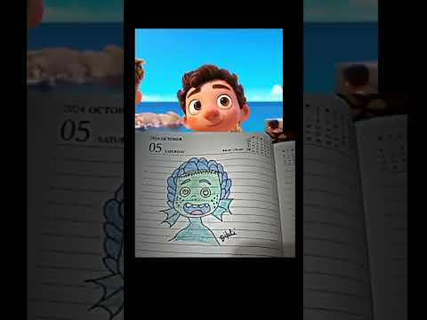 #shorts #lucamovie #luca pencil sketch #youtubeshorts