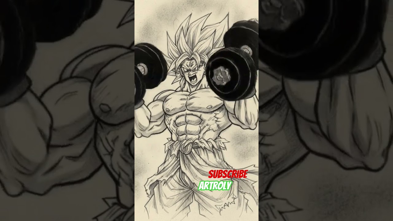 BROLY workout 💪🗿 @artroly @Aniroly #digitalart #anime #ai #art #dragonball #broly #fanart