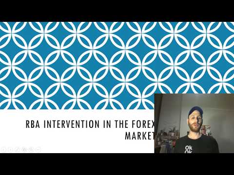How does the RBA intervene in forex markets?