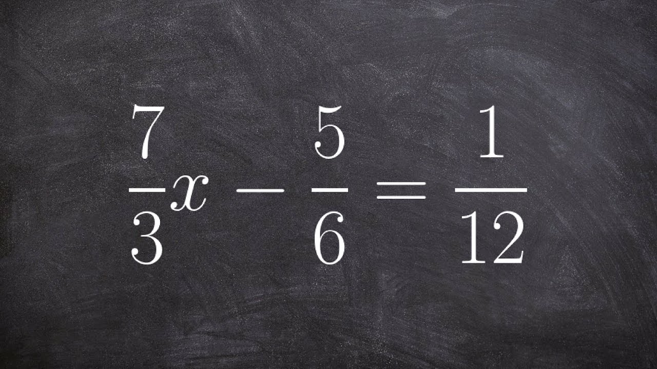 Solving a linear equation with multiple fractions