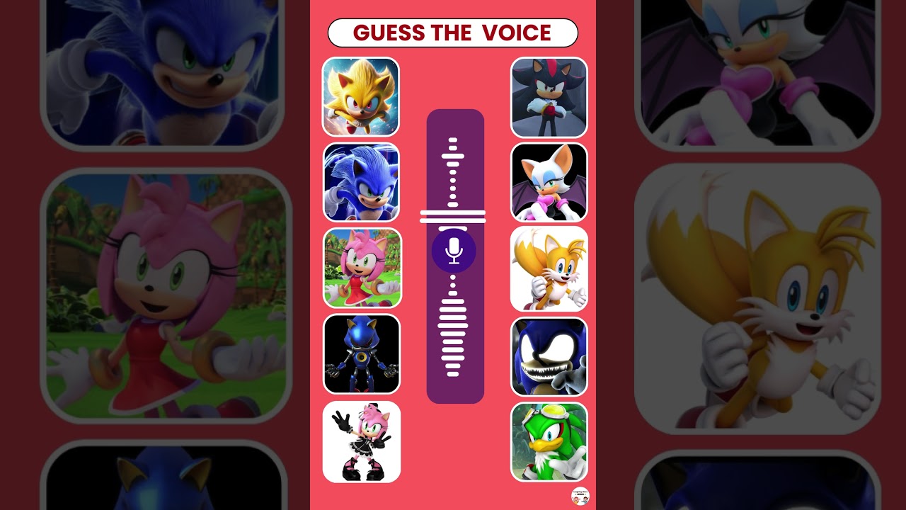 Only True Sonic Fans Can Match These Voices #sonic #sonicthehedgehog #quiz #shorts