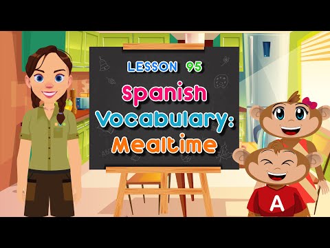 Different Types of Meals in Spanish | Meals of The Day Vocabulary in Spanish | Learn Safari L-95
