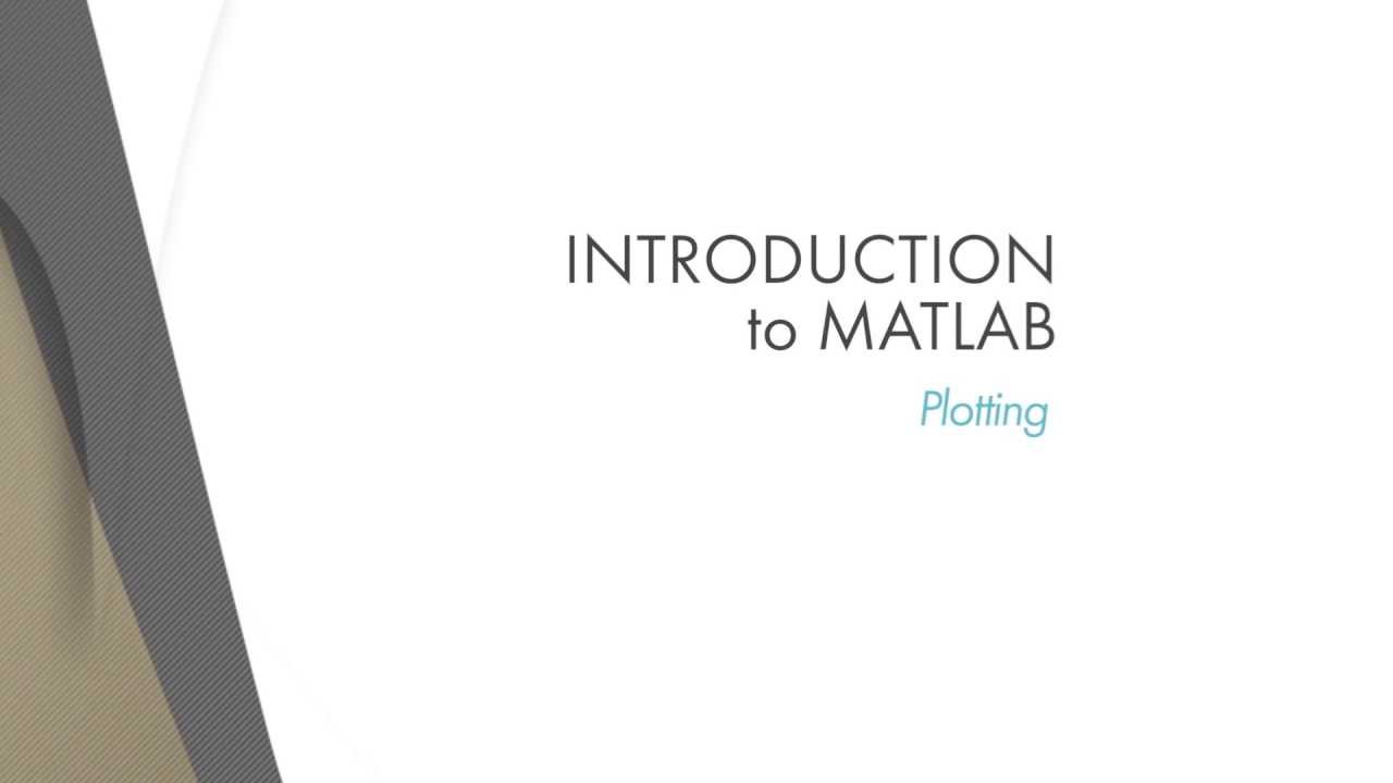 Lesson 1.7: Introduction to Plotting in MATLAB