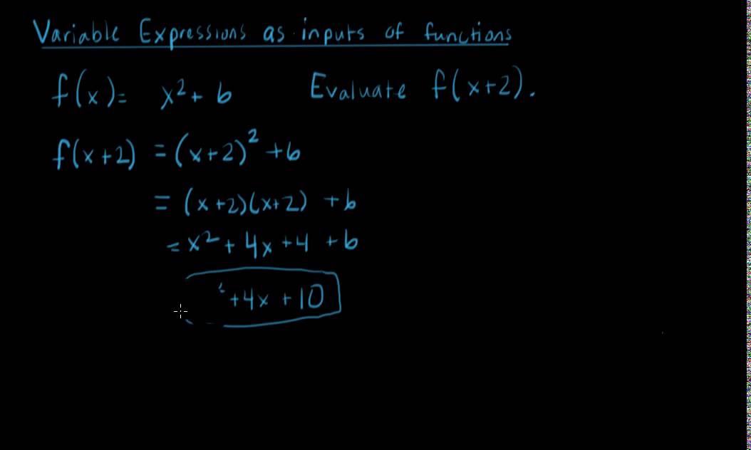 Variable Expressions as inputs of functions