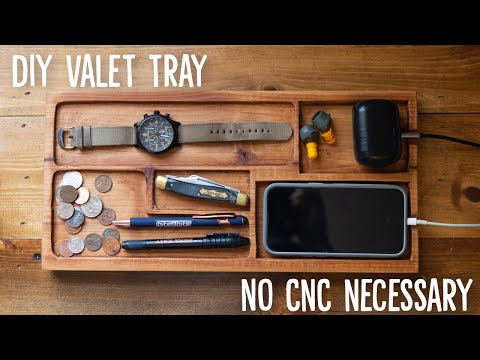 DIY Catchall Tray // EDC Dump // Handmade Valet Tray