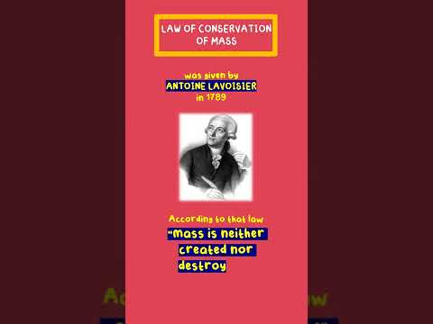 Law of Conservation of Mass -