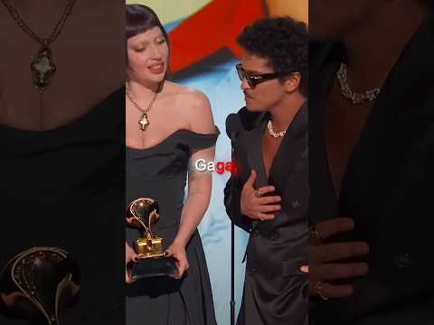 Bruno Mars and Lady Gaga WON a GRAMMY!! 😍❤️