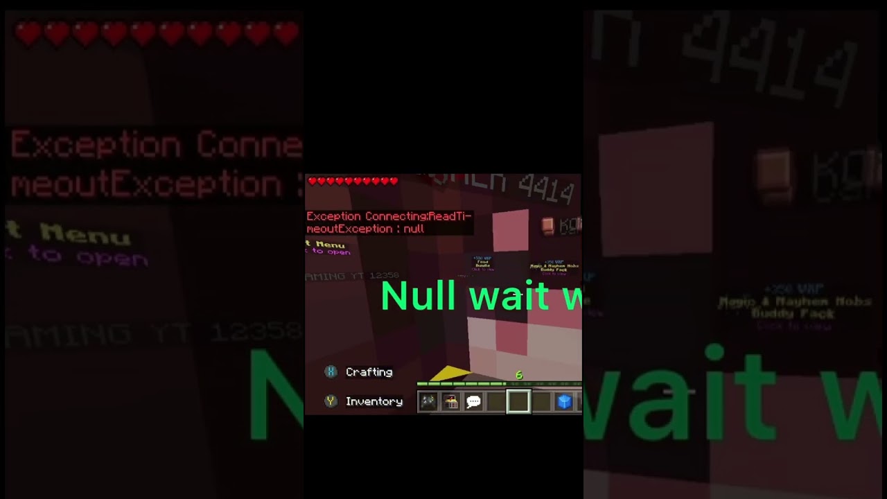 Error null!?#minecraftpe #minecraft