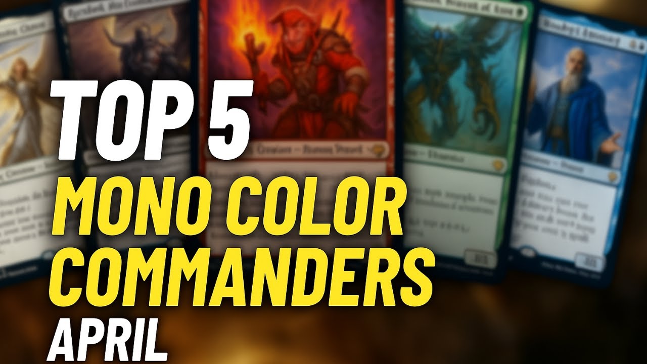 Play THESE 5 Mono Color Commanders!!