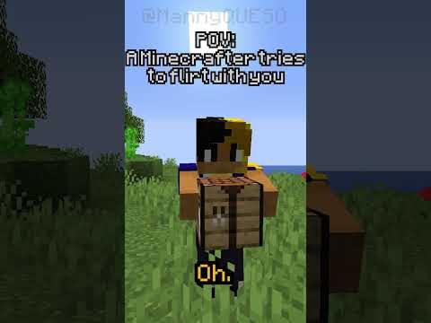 POV: Minecrafter Flirting #minecraft #blockbench #blockbuster #shorts