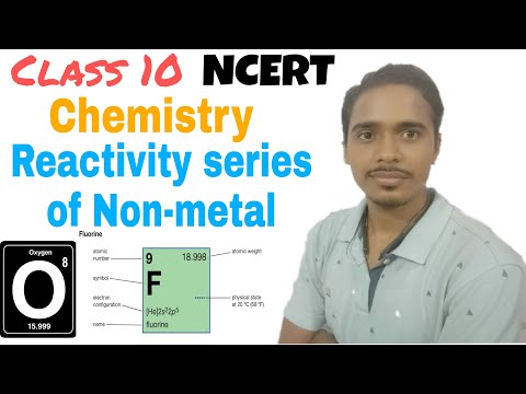 REACTIVITY SERIES OF NON METALS | CLASS 10th CHEMISTRY | CBSE | NCERT