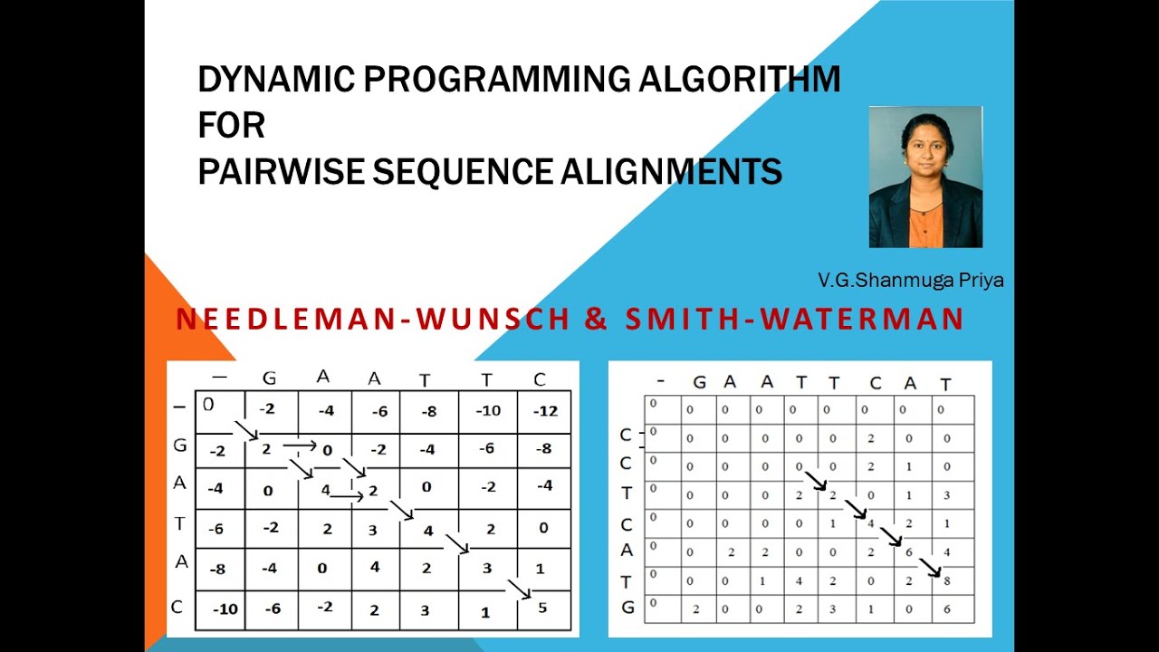 Dynamic Programming Algorithm for Pairwise Sequence Alignment