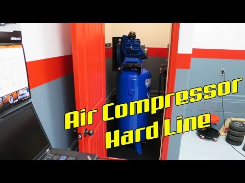 Quincy QT-54 Shop Air Compressor Hard Line Install