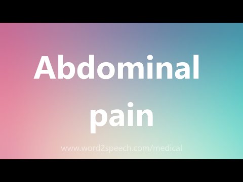 Abdominal pain - Medical Meaning