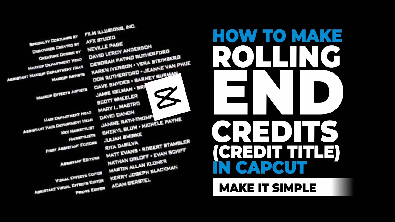 How to Make Rolling End Credits / Credit Title in CapCut